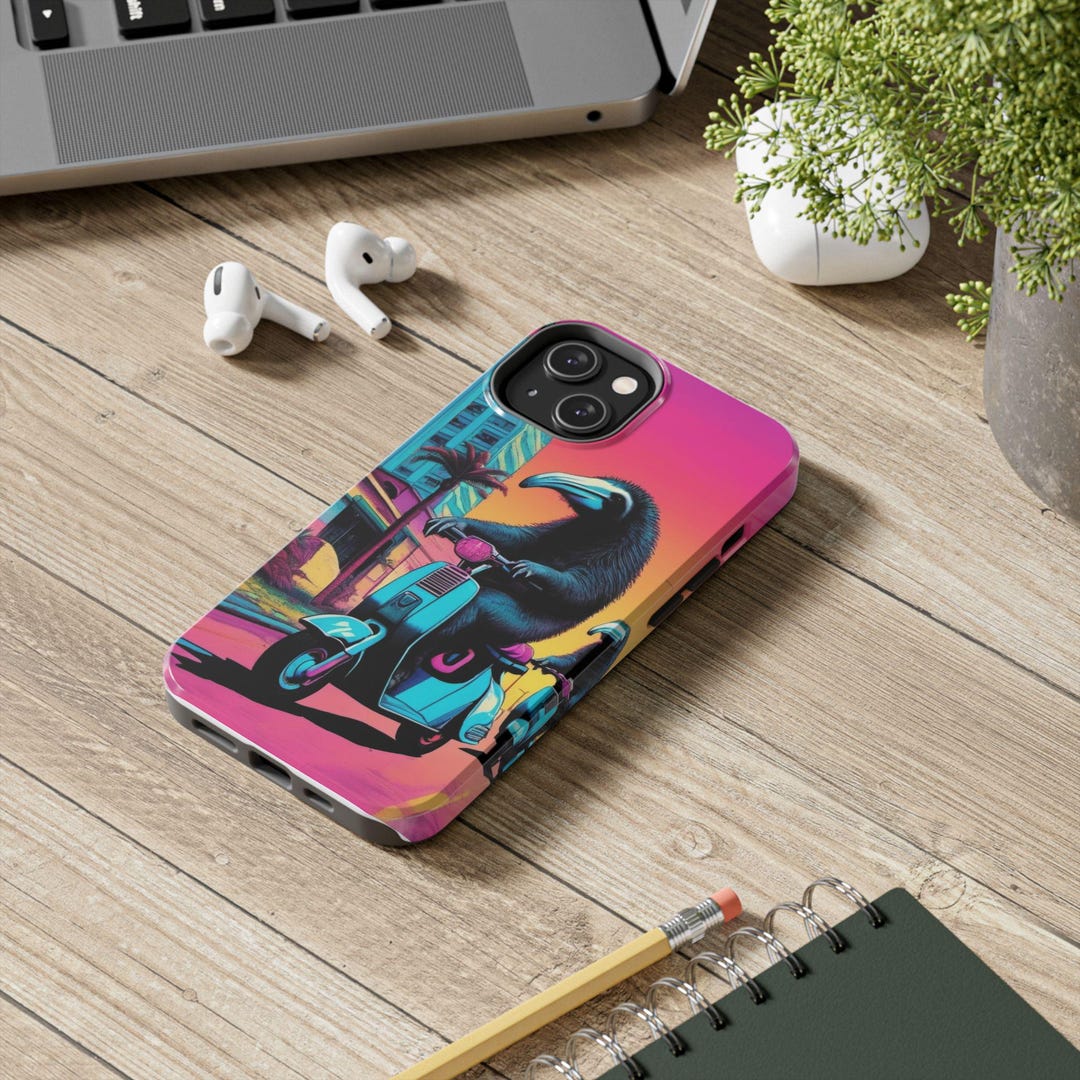 Anteaters Scooters Light Case Cool Whimsical Art Retro Phone Case ...