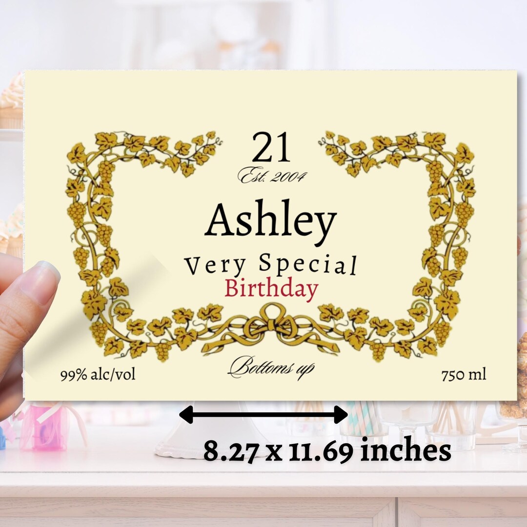 Customizable Label | Frosting Sheet | Birthday Cake Decorating | Edible ...