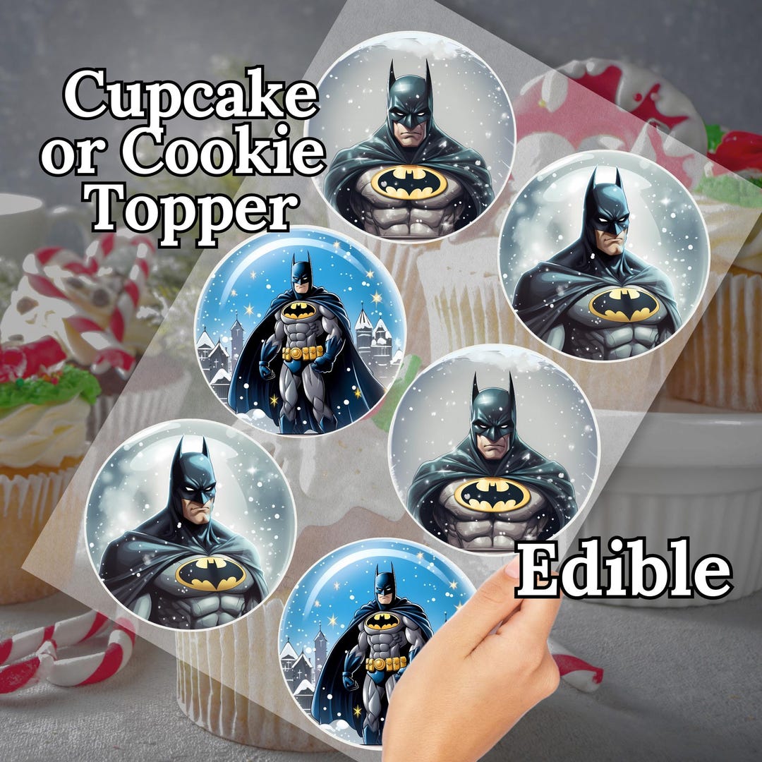 Circle Frosting Sheet CHRISTMAS TREATS Edible Cupcake or Cookie Topper ...