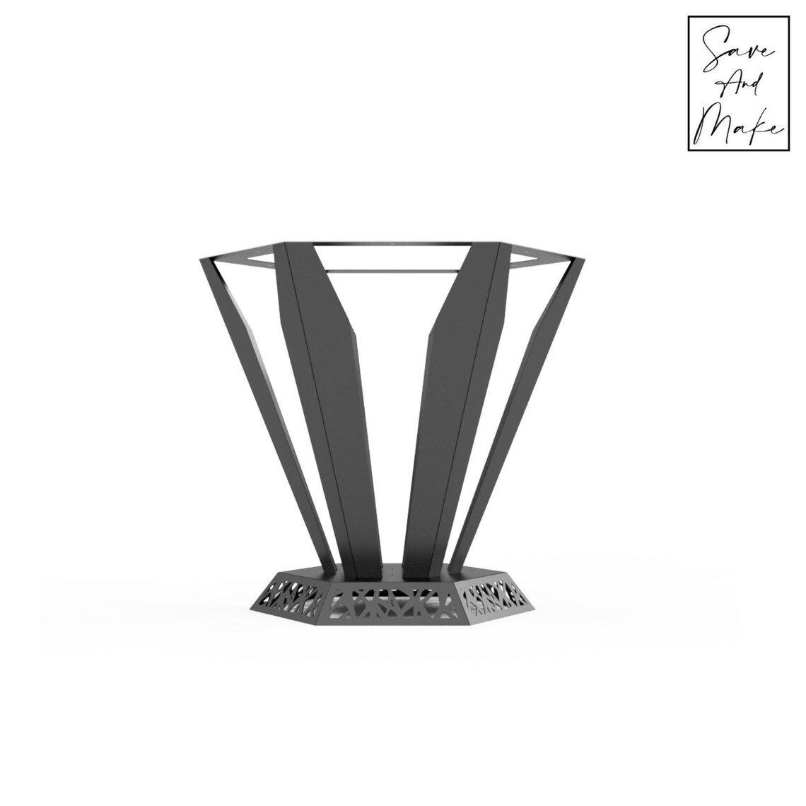 Metal Table Leg Files - "aeris" - DXF, Svg, .step, Manufacturing Plan ...