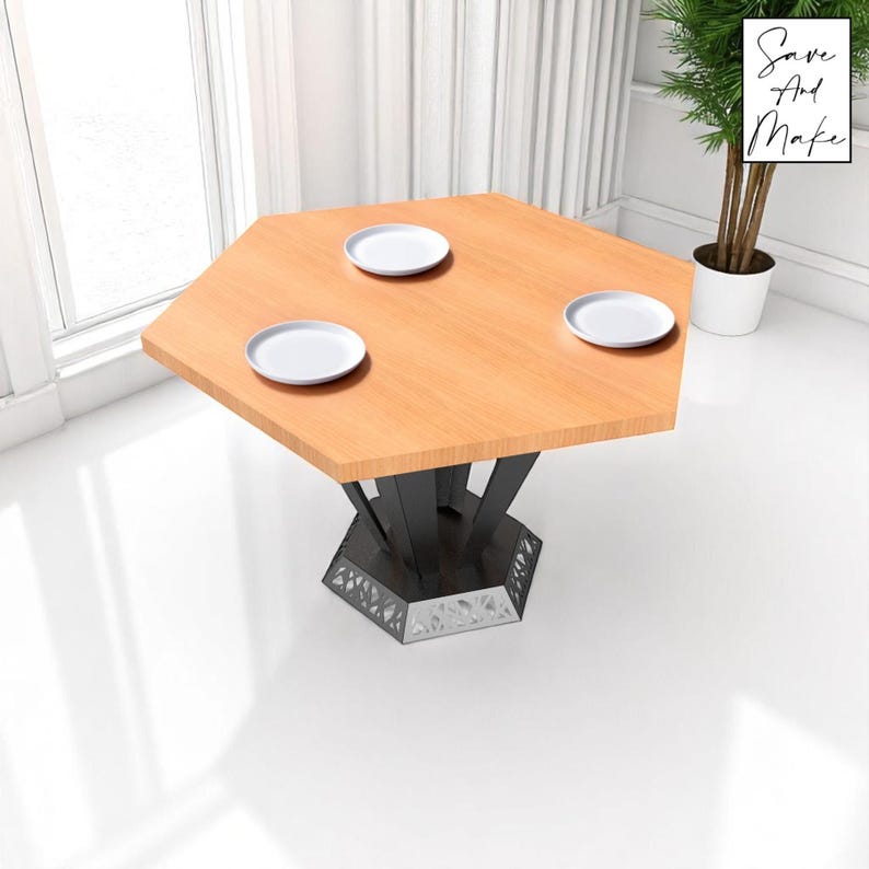 Metal Table Leg Files - "aeris" - DXF, Svg, .step, Manufacturing Plan ...