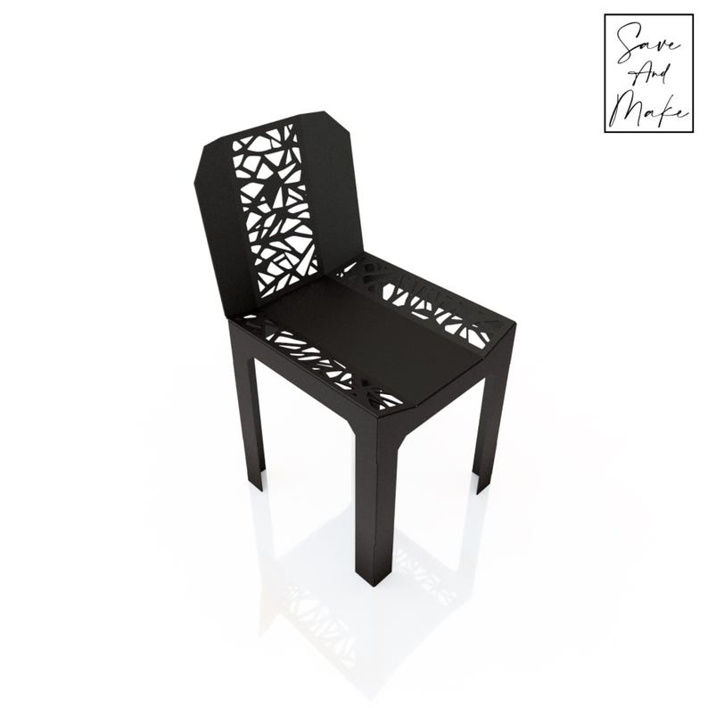 Metal Chair File - "aeris" - DXF, Svg, .step, Manufacturing Plan, OBJ ...