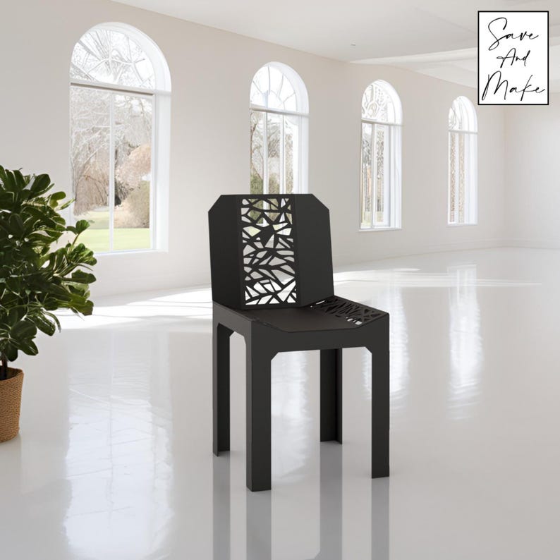 Metal Chair File - "aeris" - DXF, Svg, .step, Manufacturing Plan, OBJ ...