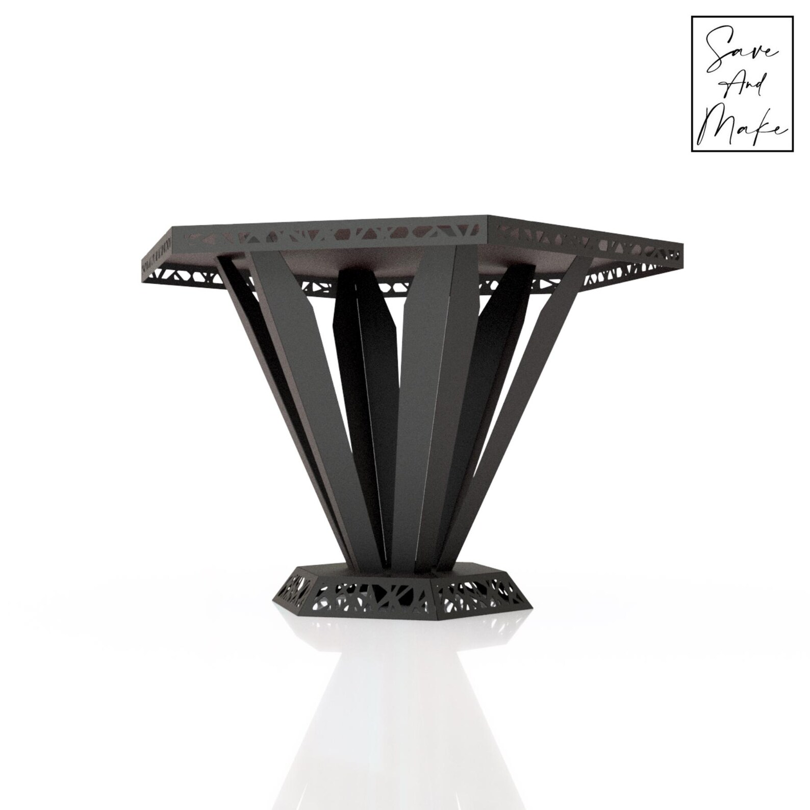 Metal Table Files - "aeris" - DXF, Svg, .step, Manufacturing Plan, Obj ...