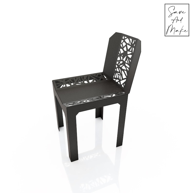 Metal Chair File - "aeris" - DXF, Svg, .step, Manufacturing Plan, OBJ ...
