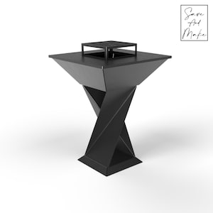 Square Fire Pit Files - "emberis" - DXF, Svg, .step, Manufacturing ...