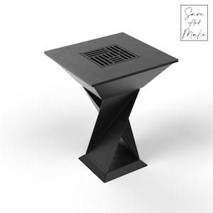 Square Fire Pit Files - "emberis" - DXF, Svg, .step, Manufacturing ...