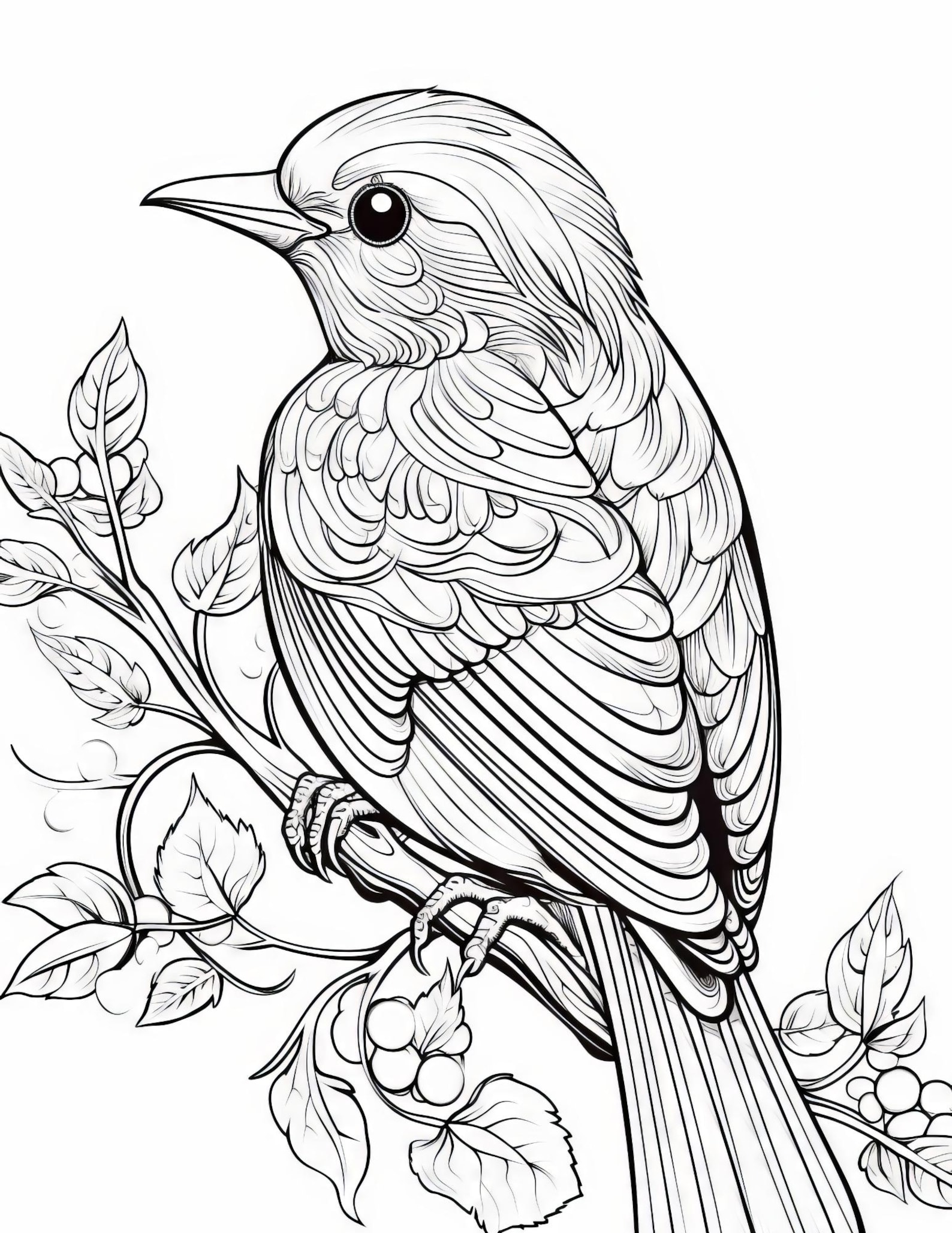 Mindfulness Birds Coloring Book Printable Relaxation Coloring Pages - Etsy