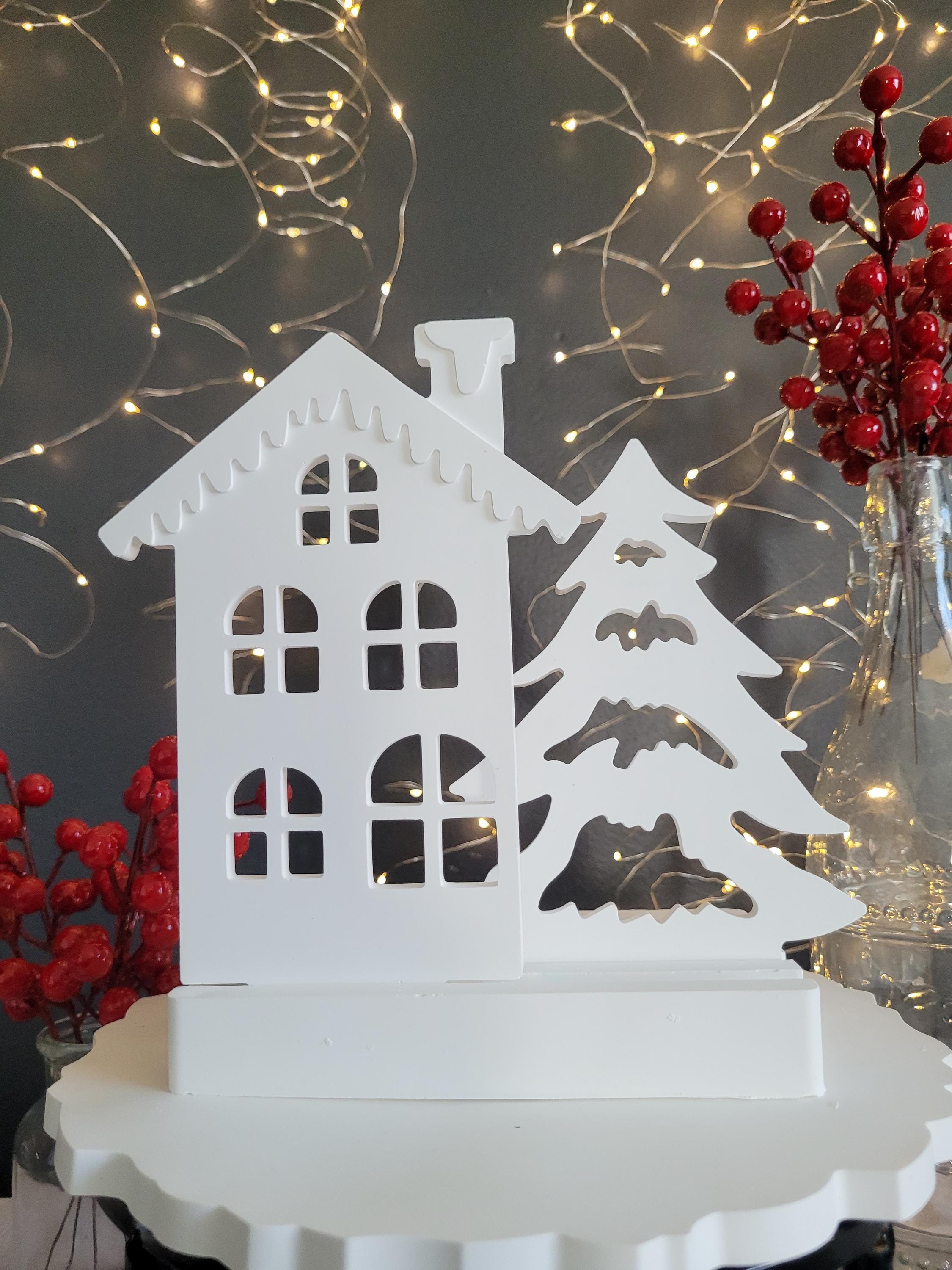 Winter White Villages Ceramic Resin Collection - Etsy