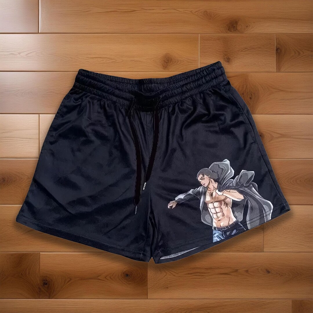 Men's Anime Gym Shorts, Anime Gym Shorts, Manga Anime Character ...