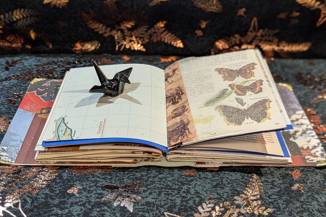 Glue Book, Small With Accordion, or Concertina, Binding and Faux ...