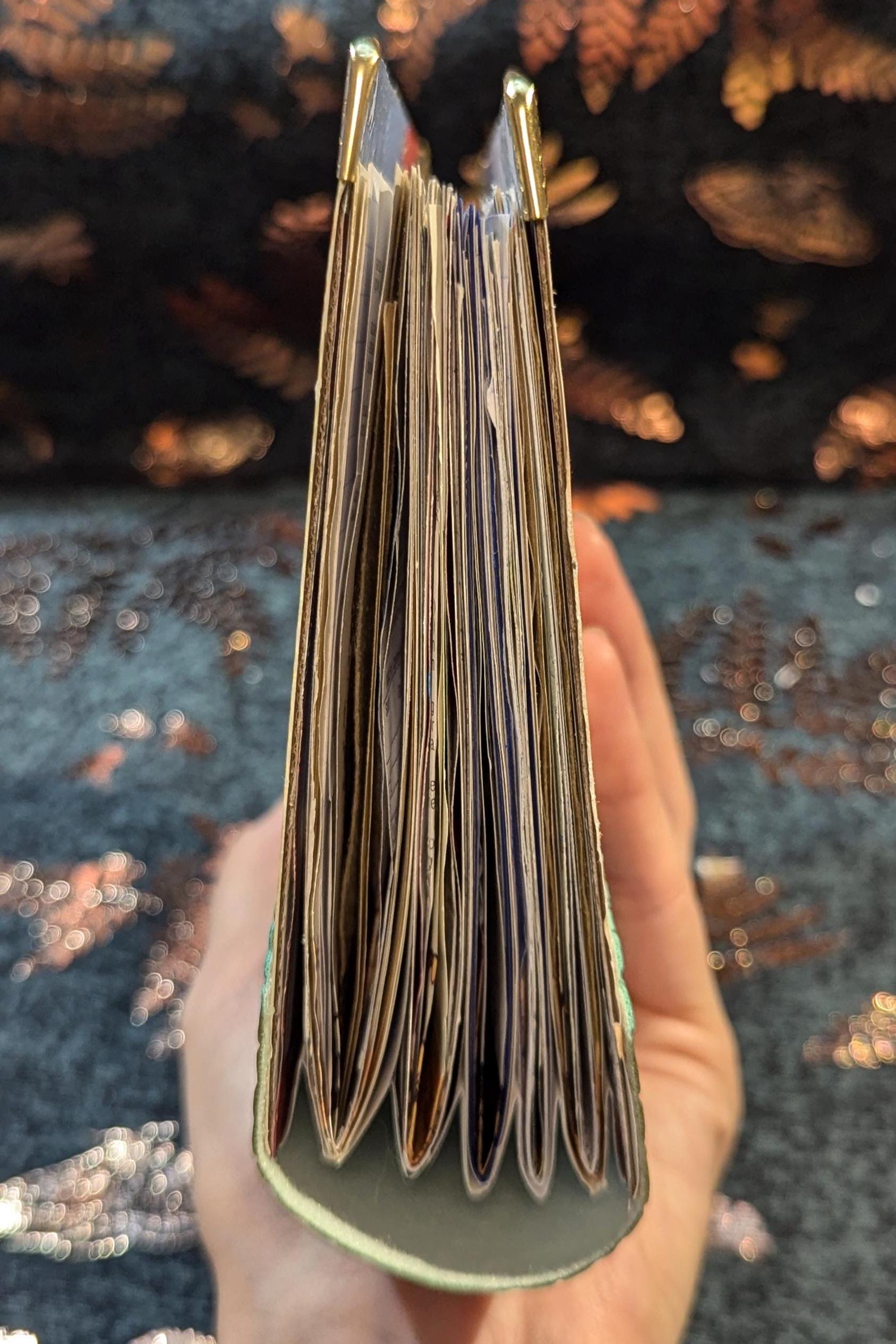 Glue Book, Small With Accordion, or Concertina, Binding and Faux ...