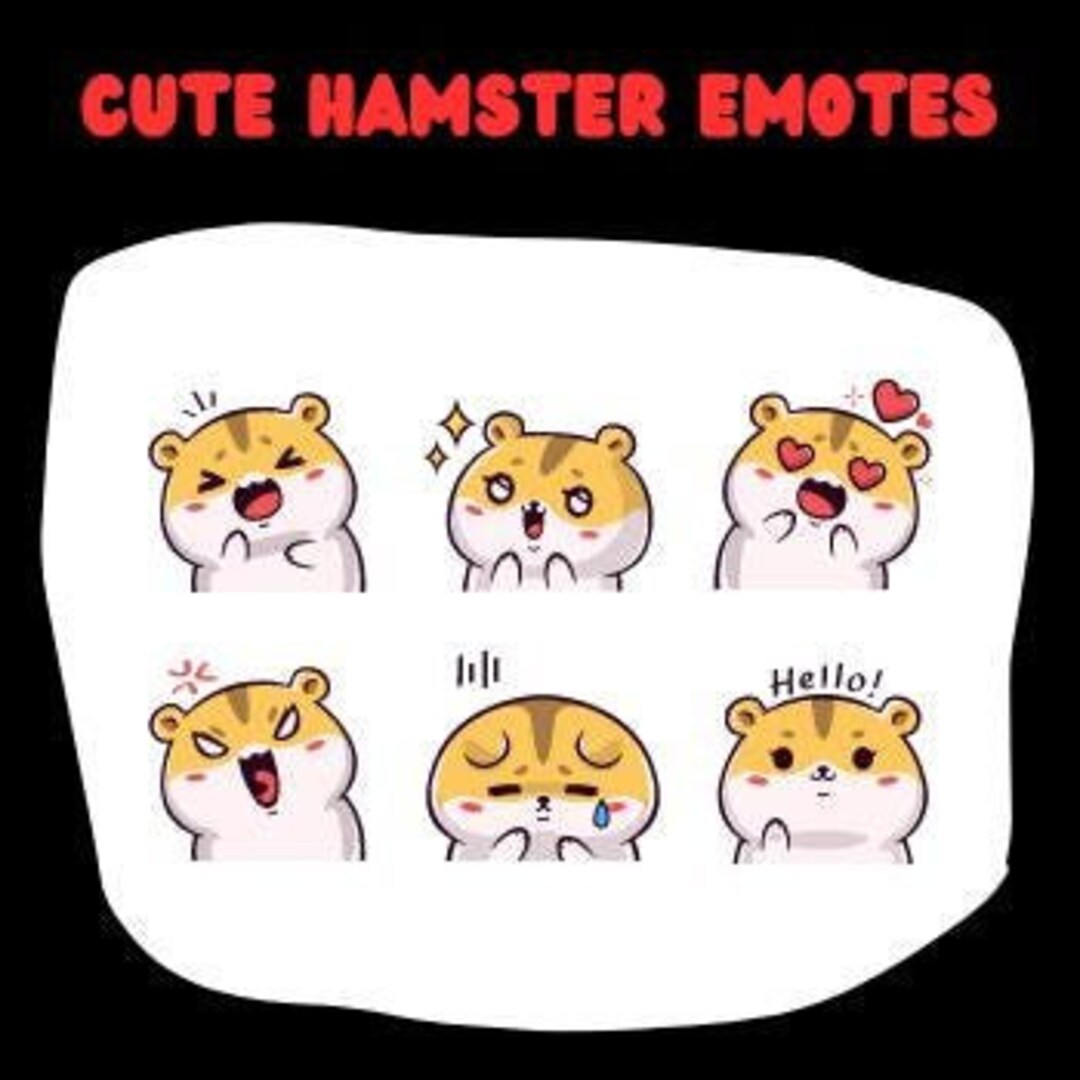 Cute Hamster Emotes - Etsy