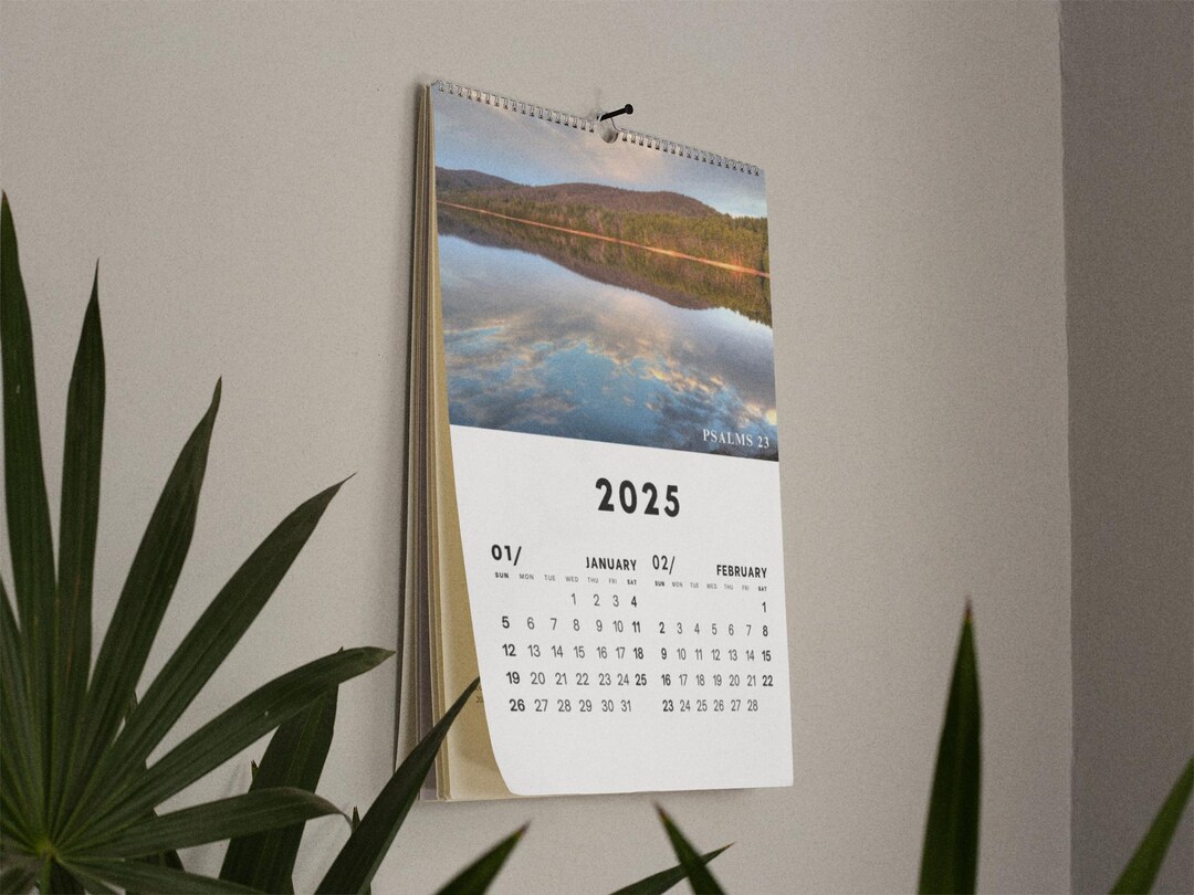 Bible Chapter Calendar, Editable Digital Download, A4 Calendar, Sunday ...
