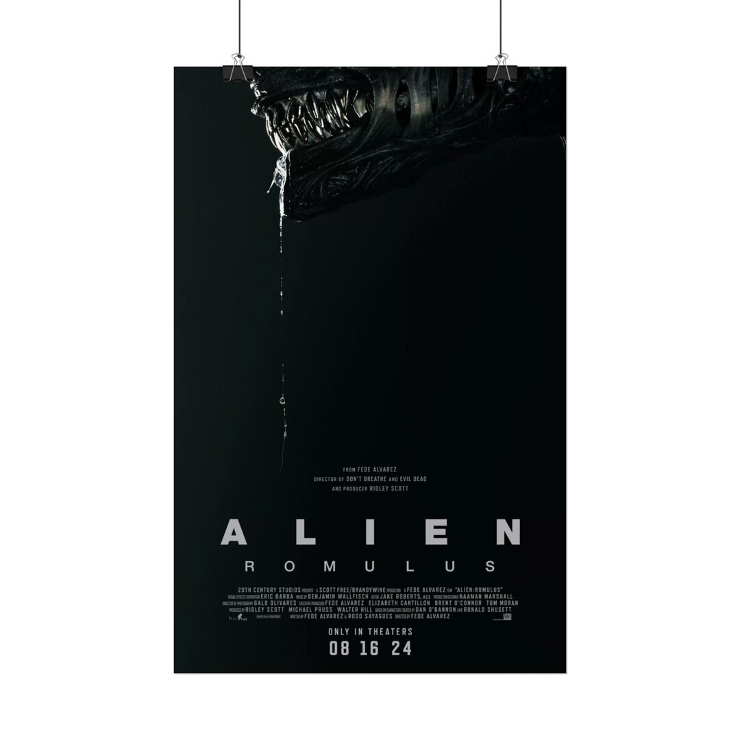 Alien Romulus Poster Ridley Scott Alien Movie Print, Alien Movie Wall ...
