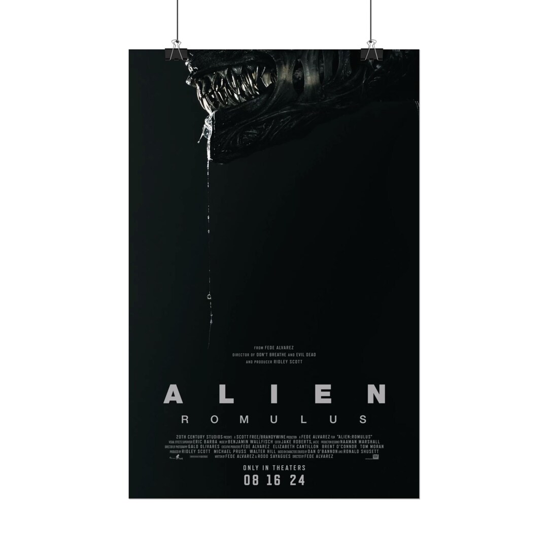 Alien Romulus Poster Ridley Scott Alien Movie Print, Alien Movie Wall ...