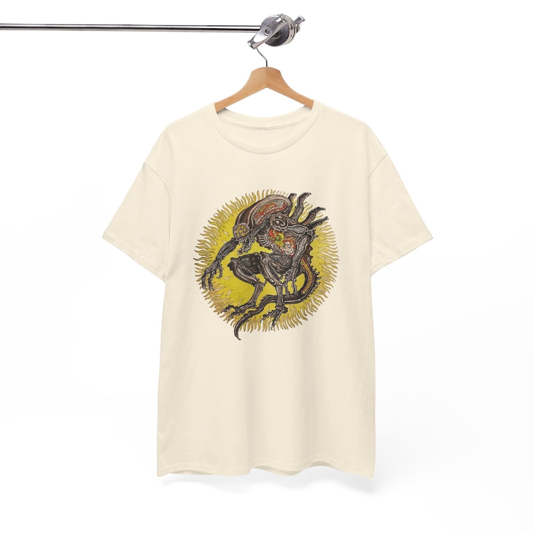 Alien Movie T-shirt Xenomorph Design, Sci-fi Horror Graphic Tee, Ridley ...