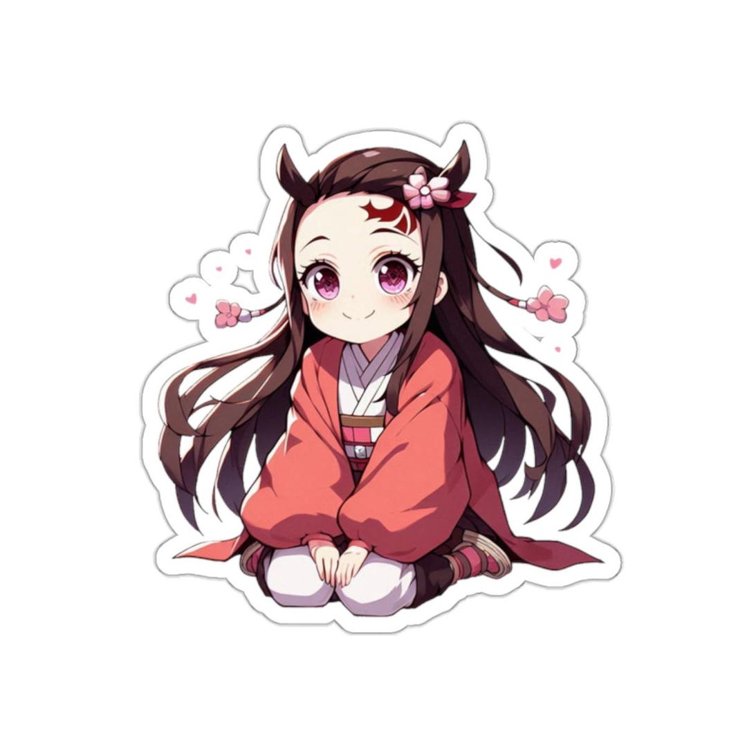 Nezuko Demon Slayer Anime Character Sticker . Nezuko Sticker .demon ...