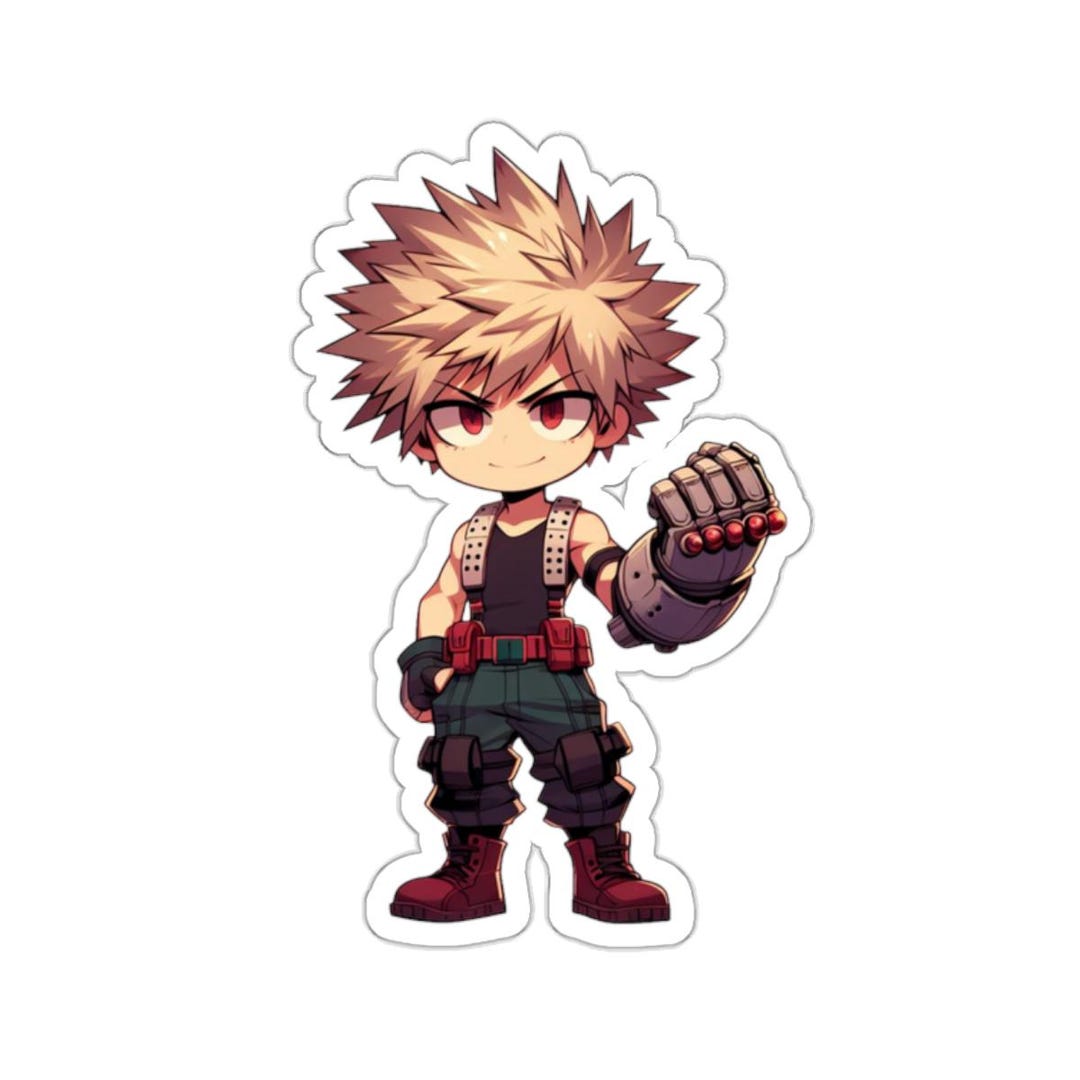 Bakugo My Hero Academia Anime Character Sticker Bakugo Sticker Boku No ...