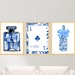 Blue Wall Art Set Trendy Digital Download Set of 3 for Preppy Bedroom ...