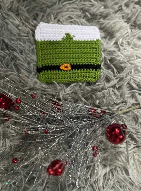 Christmas Coaster Set - Crochet Handmade - Etsy
