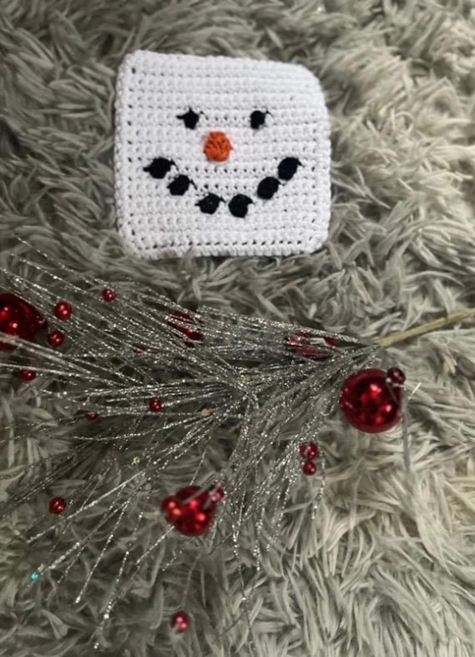 Christmas Coaster Set - Crochet Handmade - Etsy