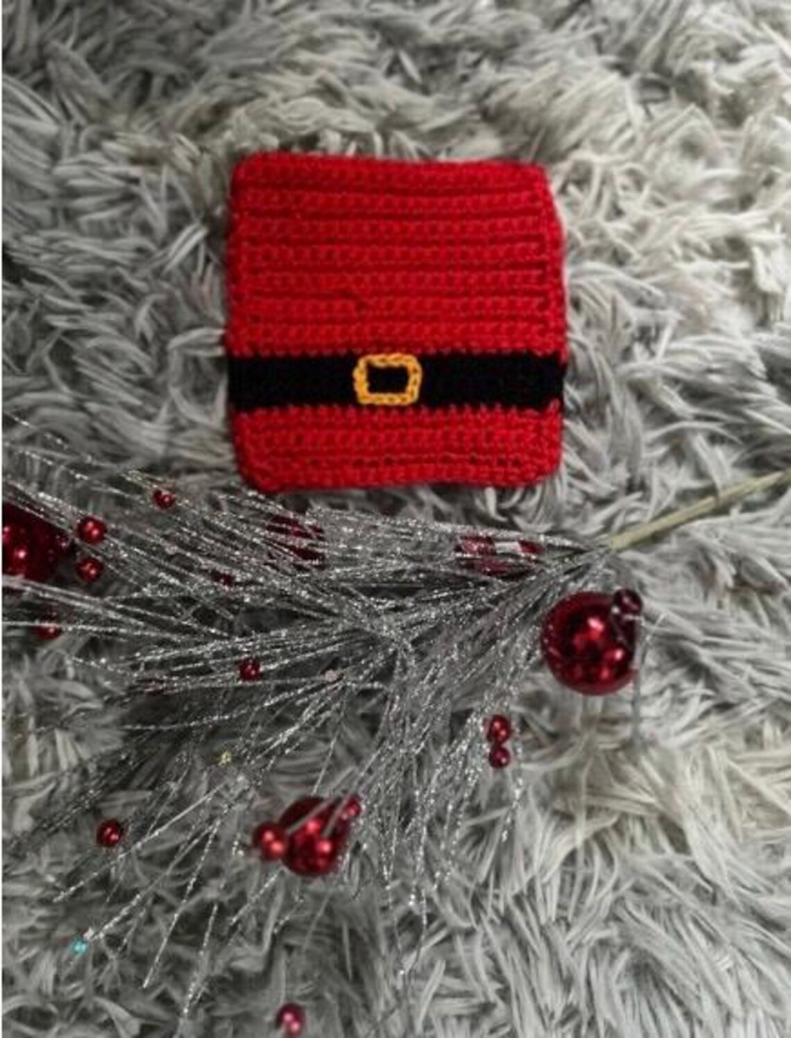 Christmas Coaster Set - Crochet Handmade - Etsy