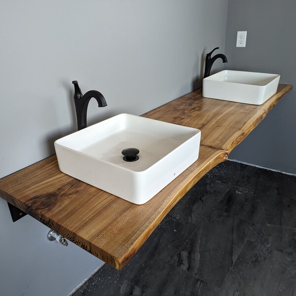Wood Slab Vanity - Etsy