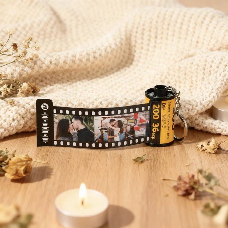 Camera Film Photo Keyring - Etsy