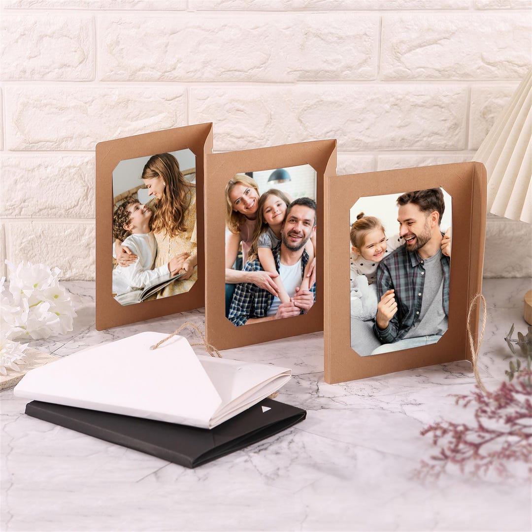 Personalized Folding Cardboard Photo Album, Folding Family Photo Memory ...