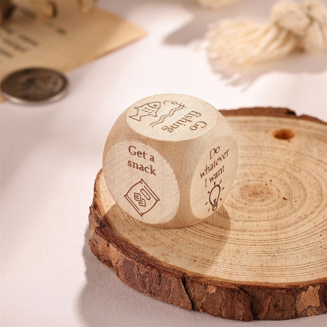 What to Do Dice,personalized Wooden Dice,make a Decision Dice,novelty ...