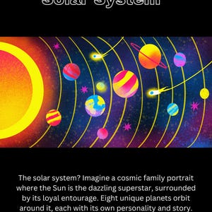 Busy Book Solar System printable and Editable Template - Etsy