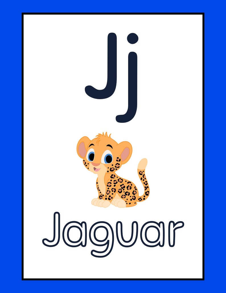 A-Z Flash Cards: Fruits and Animals - Etsy