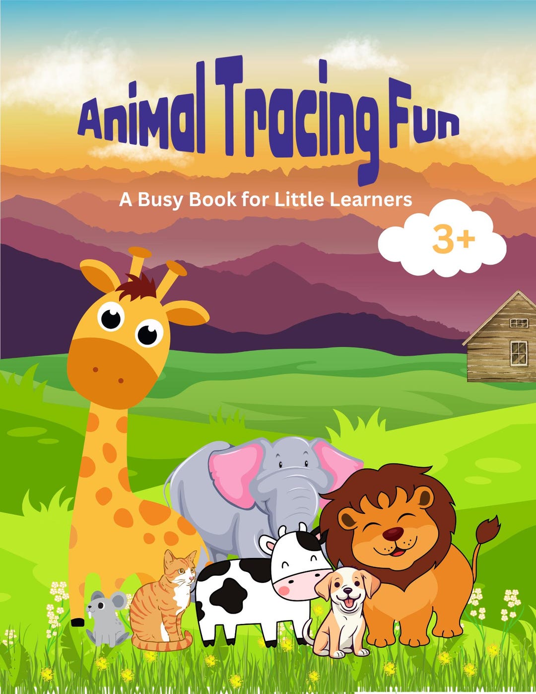 Busy Book animal Tracing Fun - Etsy