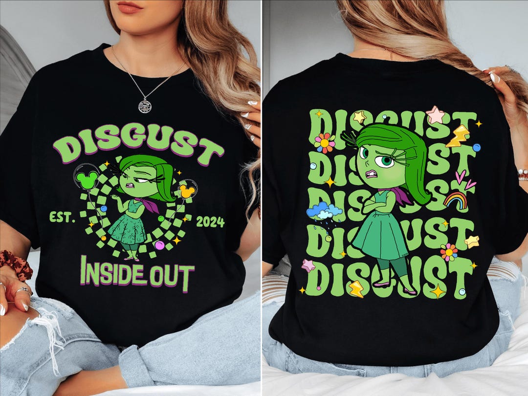 Inside Out Disgust Shirt, Disney Movie Sweatshirt, Inside Out Character ...
