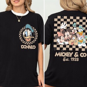Retro Disney Checkered Matching Shirts, Retro Mickey and Friends Tee ...