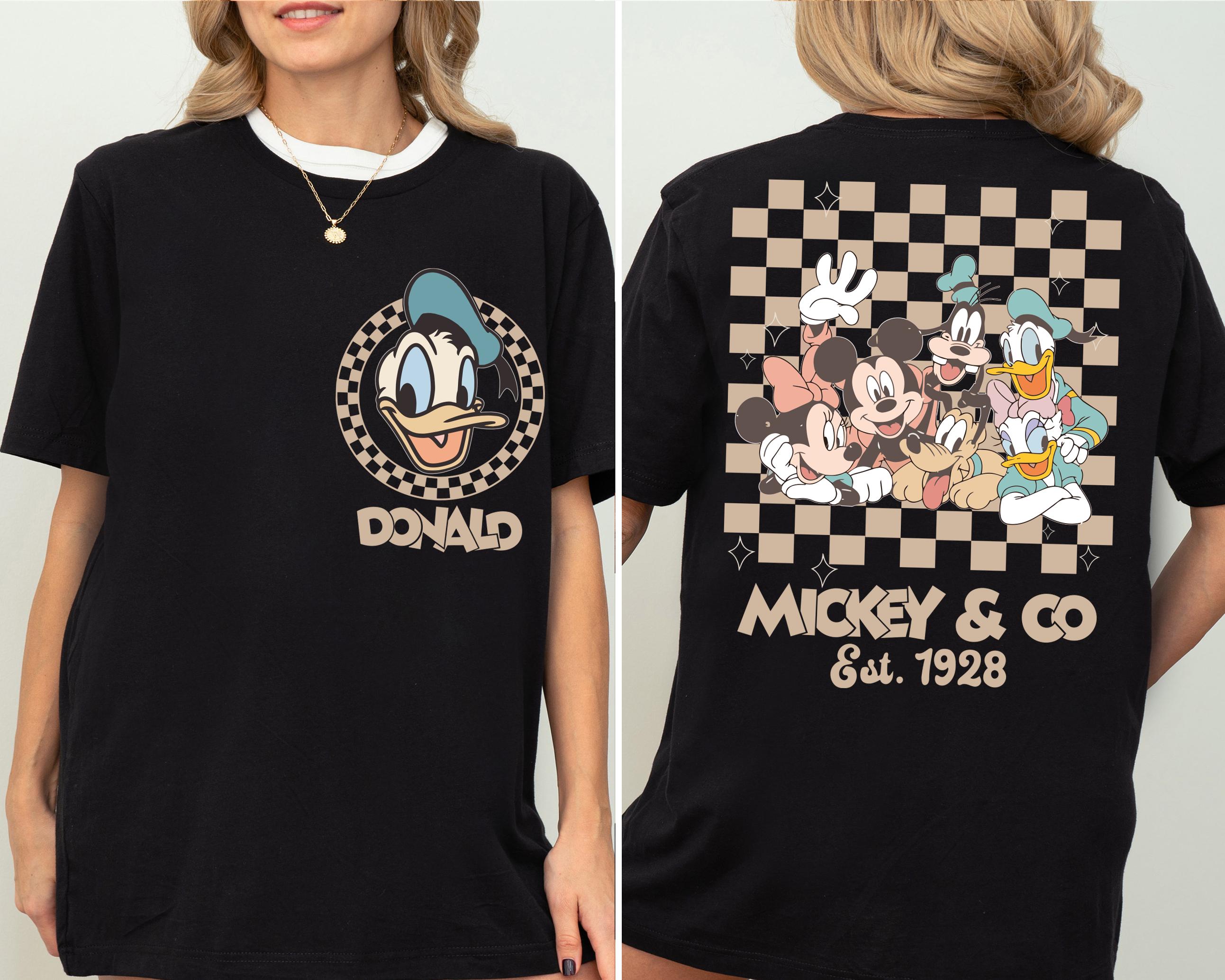 Retro Disney Checkered Matching Shirts, Retro Mickey and Friends Tee ...