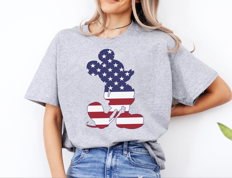 Mickey Mouse American Flag Shirt, Disney USA Flag Shirt, Presidential ...