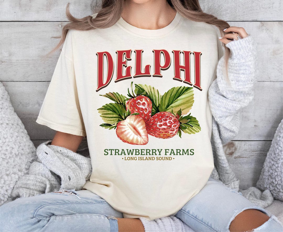 Delphi Strawberry Farms Shirt, Book Lover Shirt, Strawberry Shirt ...