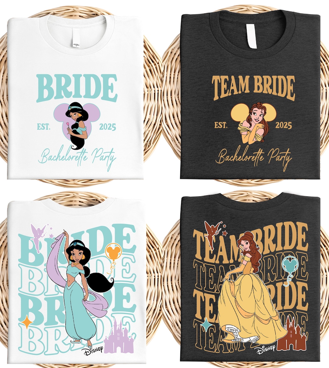 Team Bride Disney Princess Shirt, Disney Wedding Party Shirt, Disney ...