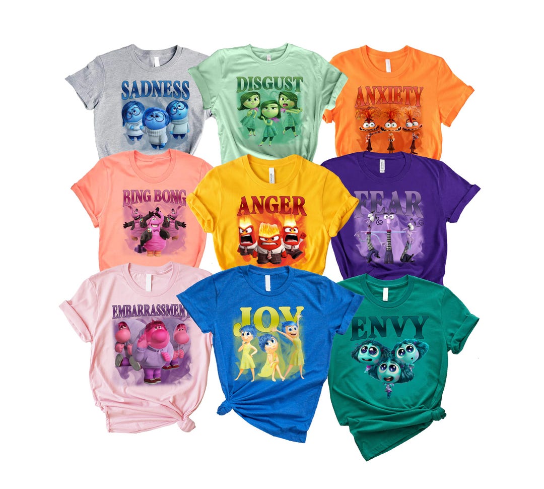 Inside Out Characters Shirts, Inside Out Family Group Matching, Inside ...