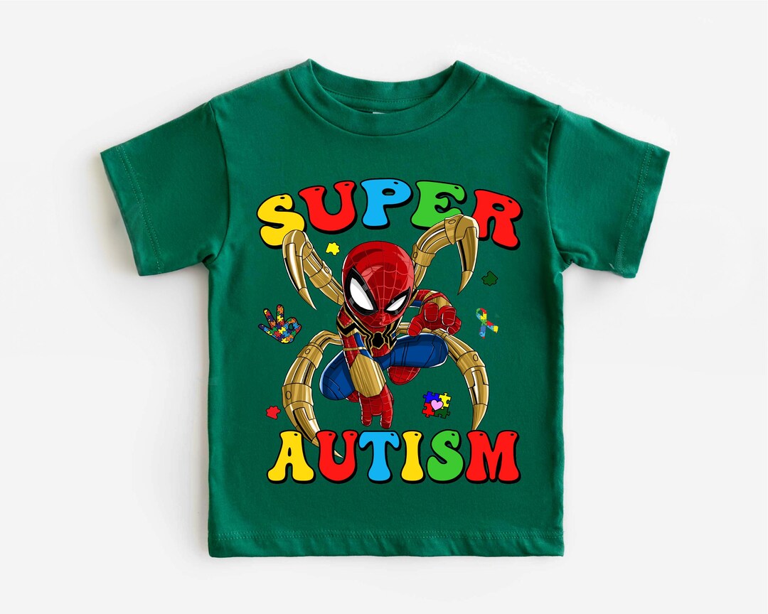 Super Autism Shirt, Spiderman Autism T-shirt, Autism Awareness Tee ...