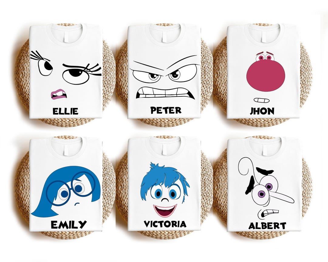 Custom Inside Out Shirts, Inside Out Group Matching, Inside Out 2 Shirt ...