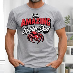 The Amazing Spider-dad Shirt, Spiderman Papa Shirt, Marvel Birthday Dad ...