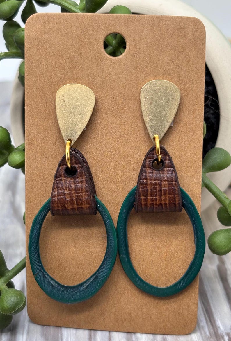 Boho Style Dangle Loop Earrings – Coconut & Tagua | Lightweight Eco ...