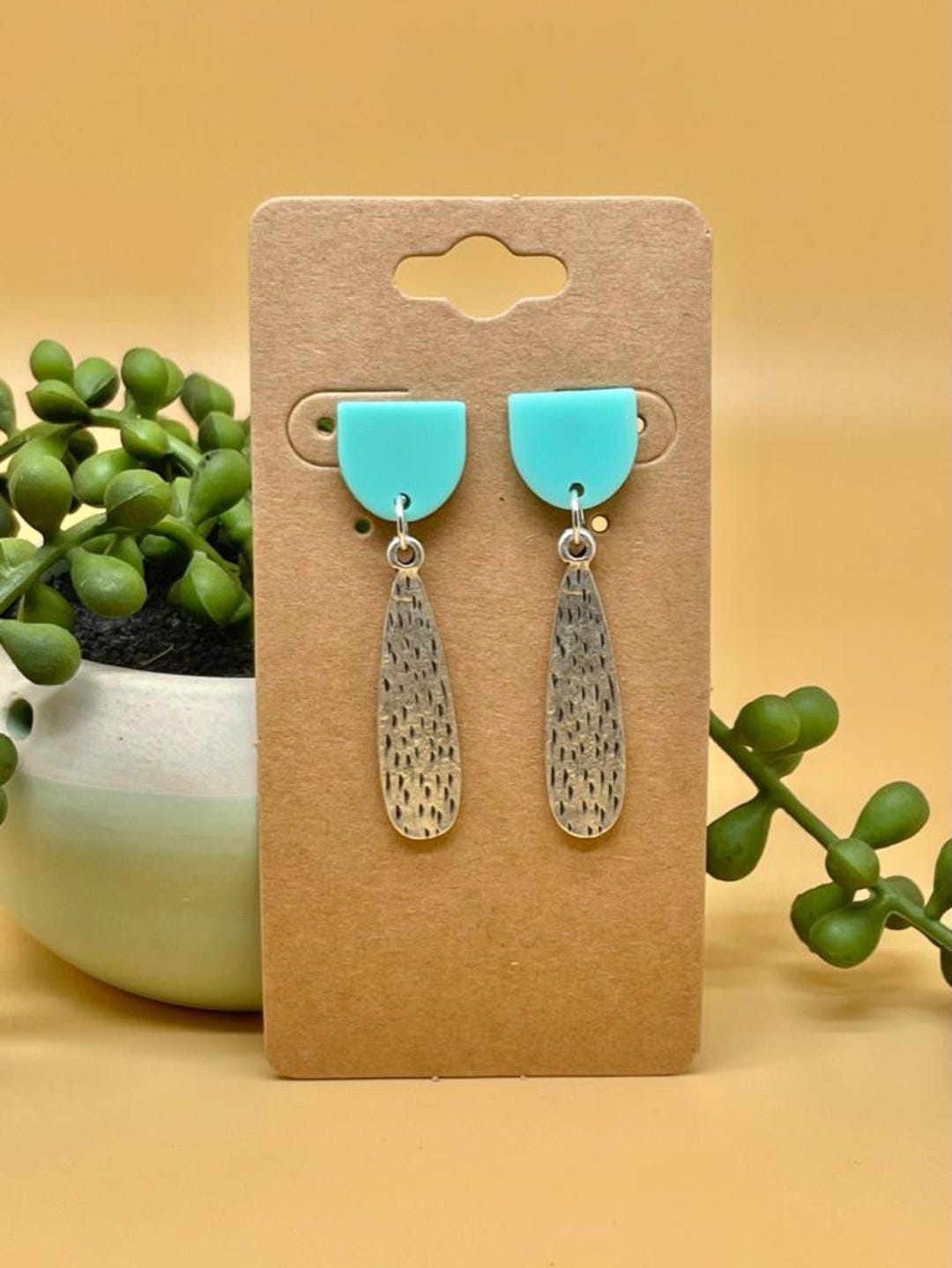 Varsity Antique Texture Boho Style – Handmade Lightweight Clip-on ...