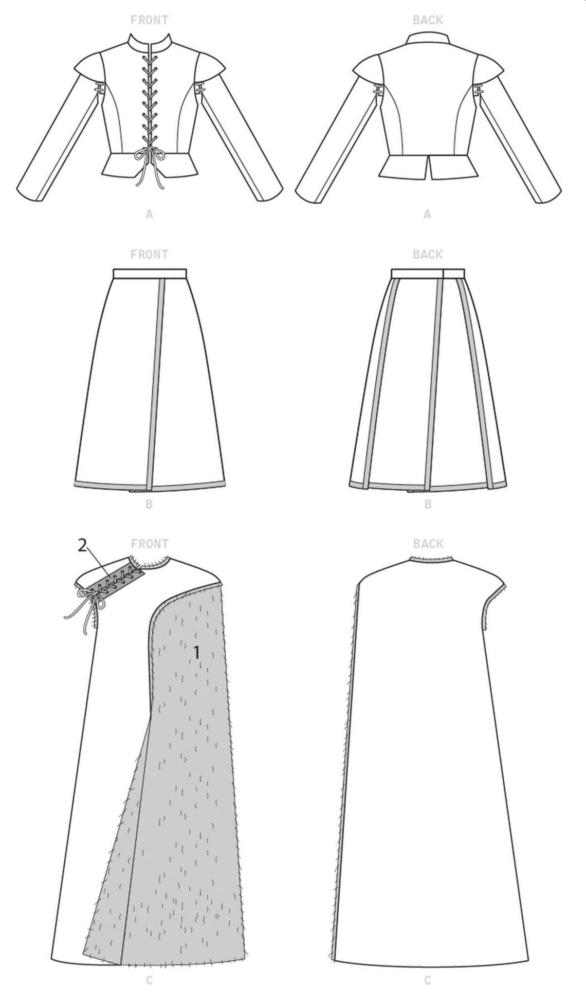 Cosplay Costume Pattern McCall's M7855 Sewing Pattern | Etsy