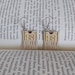Shakespeare Book Earrings / Gift for Her / Book Lover Gift / Book ...
