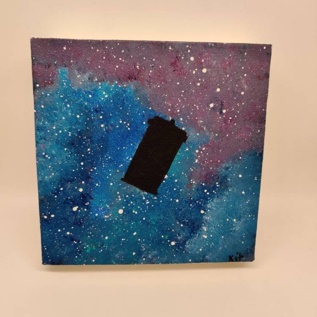 SALE *** Hand-painted Nerd Art - Painting on Canvas - Sci-fi and Fantasy Artwork - Galaxy ...