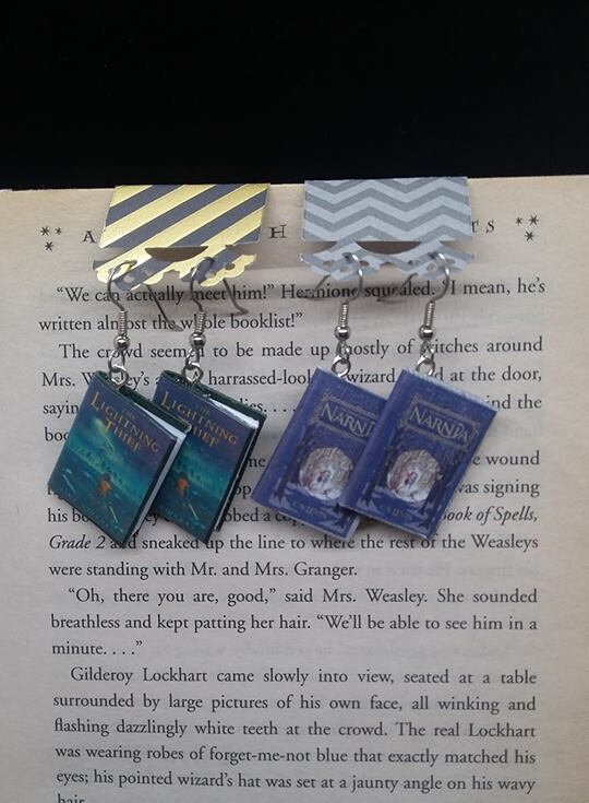 Chronicles of Narnia Earrings Book Jewelry Handmade Book | Etsy
